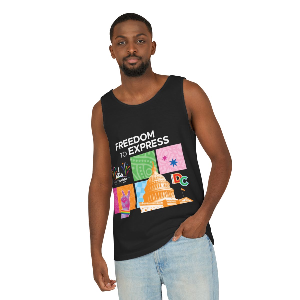 Freedom to Express – WorldPride 2025 Exclusive - Unisex Tank - Black ...